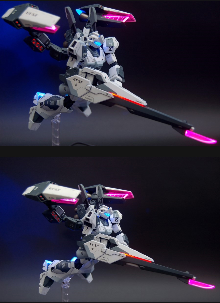 GUNDAM GUY: 1/144 Super Jegan Lancer - Custom Build w/ LEDs