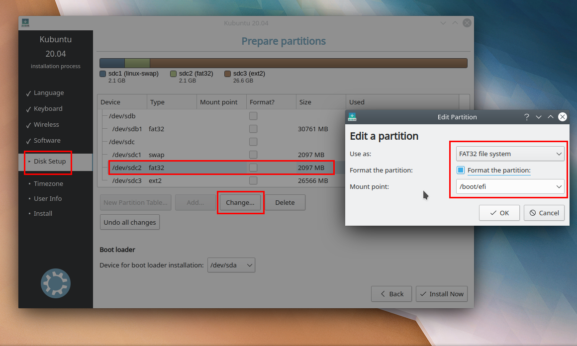 How To Install Kubuntu 2004 Lts Dualboot Uefi External Drive