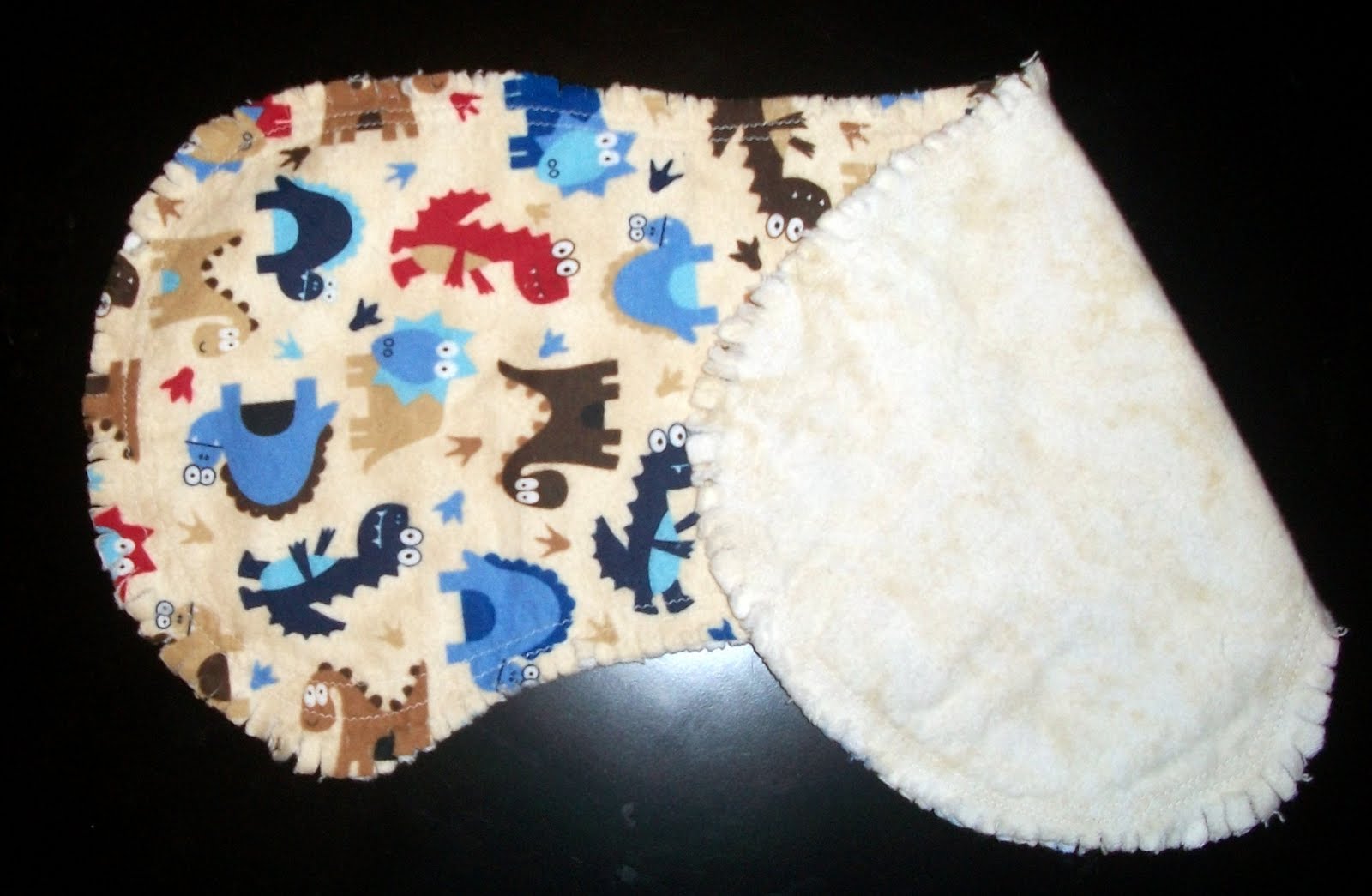 Him & Her: rag burp cloths