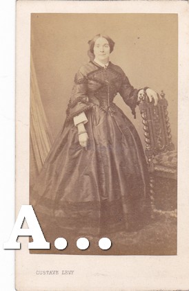 Fotógrafo Gustave Levy Carta de visite