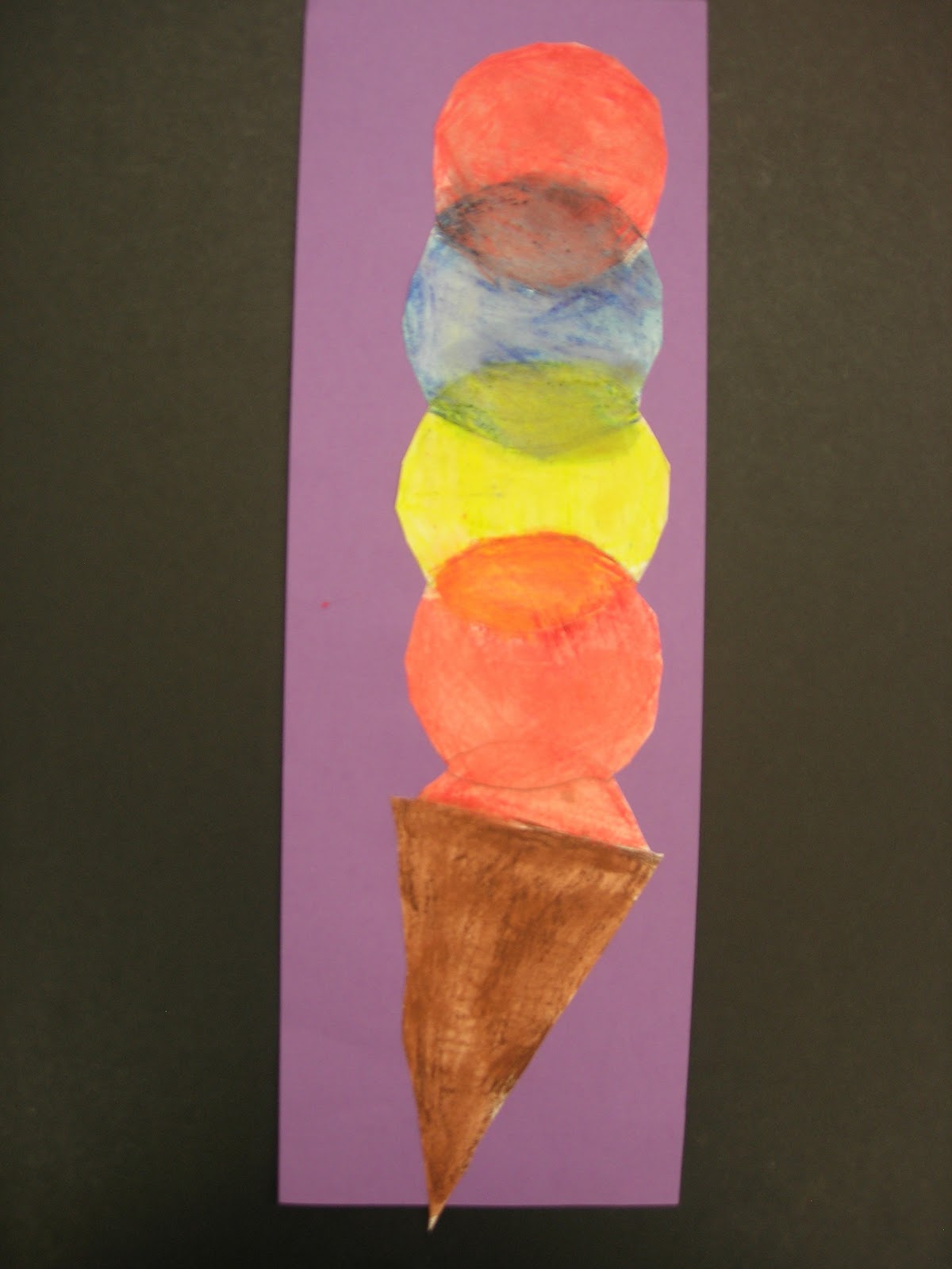 Mrs. Manzella's Student Gallery: 1ST GRADE: WAYNE THEIBAUD COLOR CONES