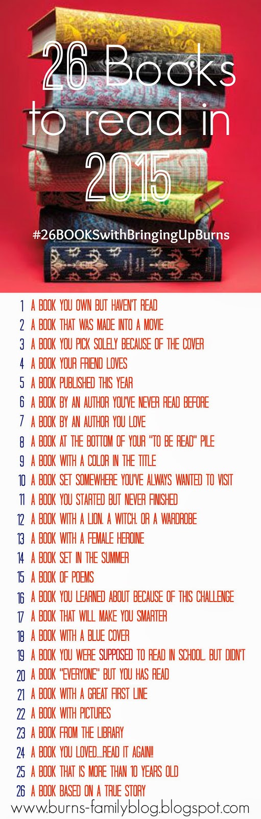 Bringing Up Burns: 26 BOOKS Challenge