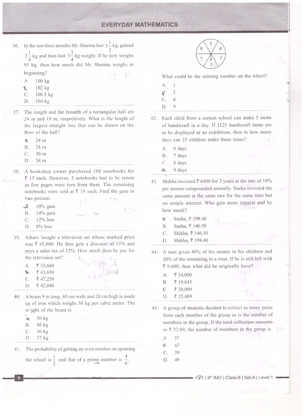 Athreya Kidambi - Kavitha Kidambi: INTERNATIONAL MATH OLYMPIAD - GRADE ...