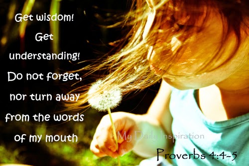 Get wisdom! Get understanding!