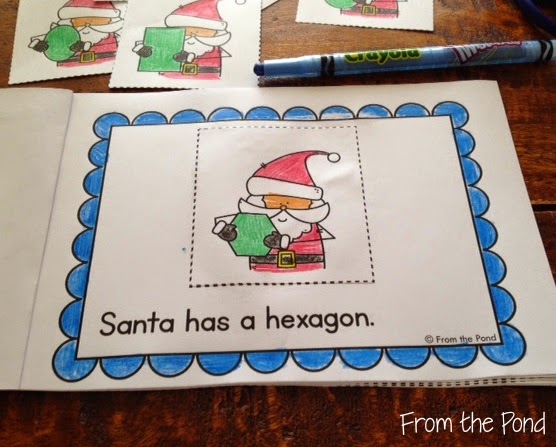 Santa Shapes Reader - Christmas and 2D Shapes | From the Pond