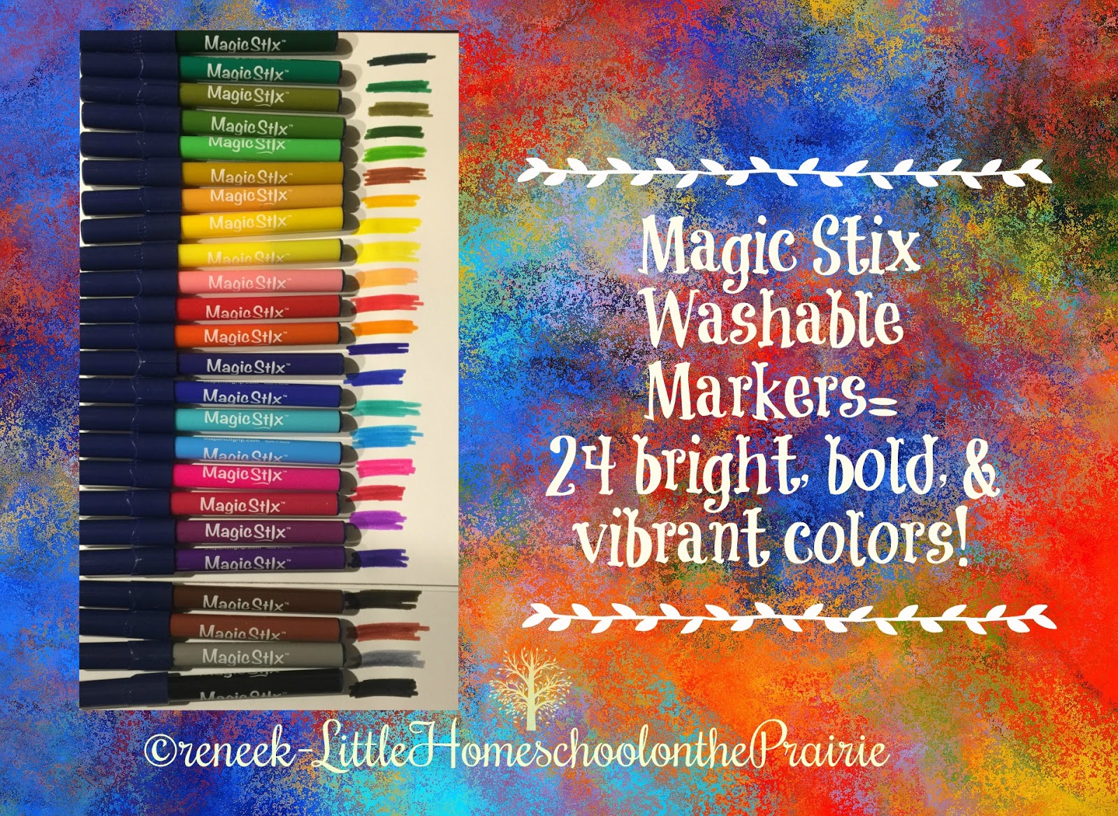 Little Homeschool on the Prairie: Magic Stix Washable Markers Review
