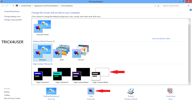 How to enable aero glass style in WINDOW 8 ~ Trick4User