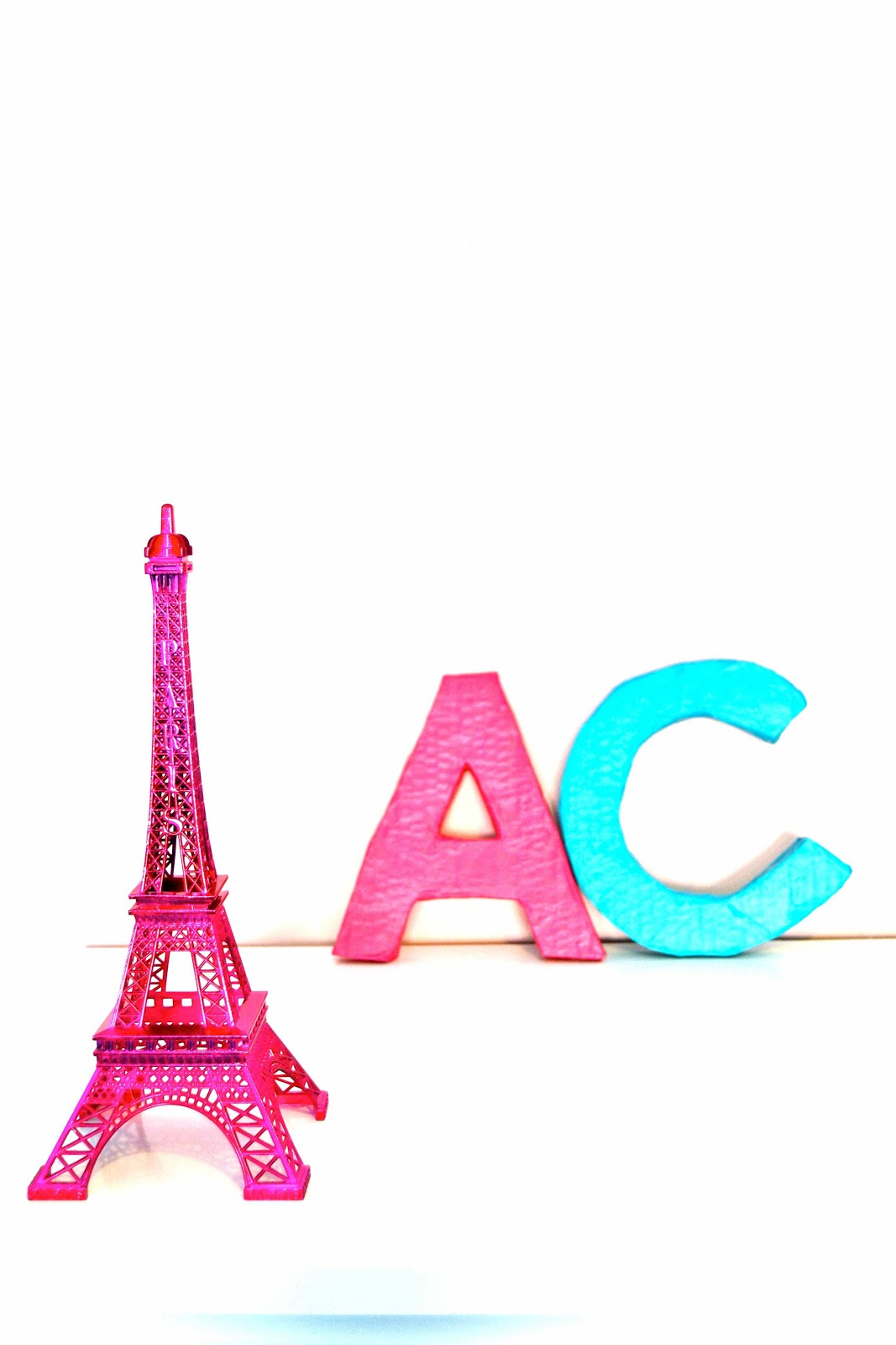 Oro y Menta: Letras 3D mod Podge pintadas