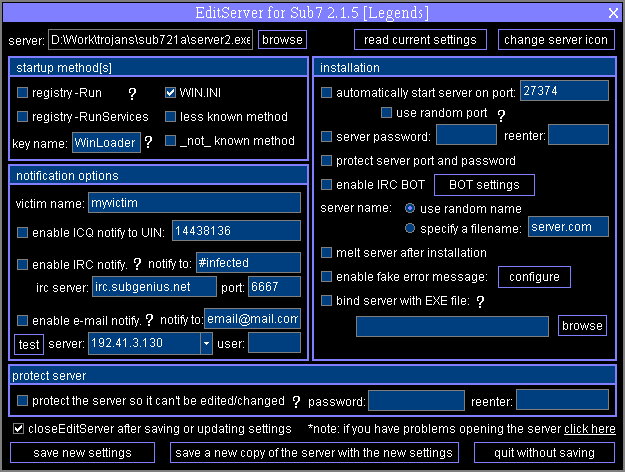 joeansyah's blog: Tutorial Subseven/Sub7