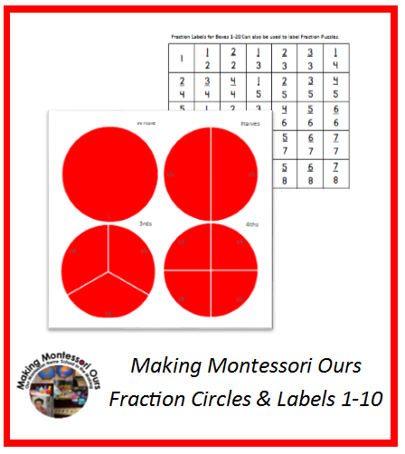 "Making Montessori Ours": Early Fraction Work, Counting With Montessori ...