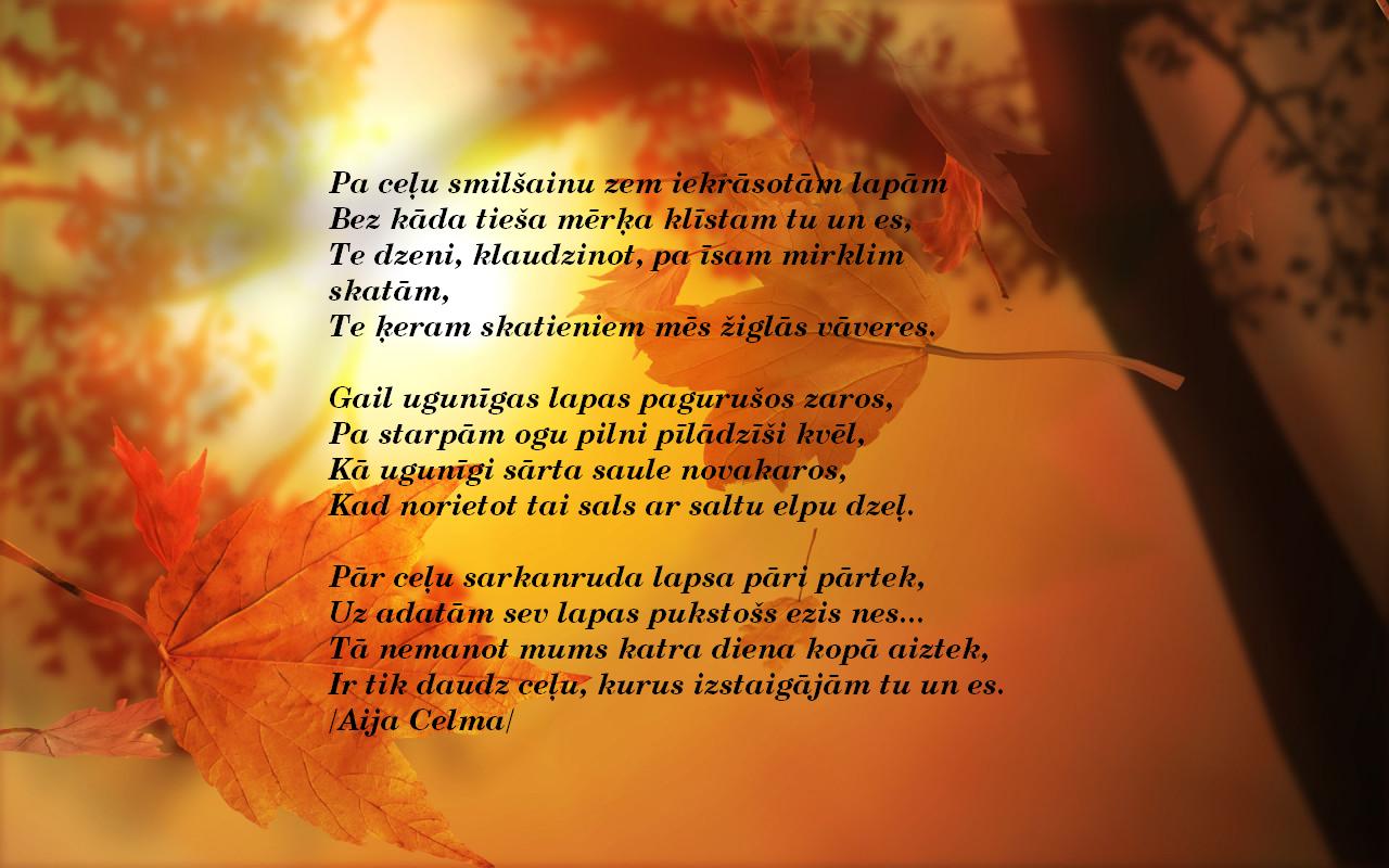 Aijassmaids - dzeja katrai gaumei...: RUDENS PASTAIGA