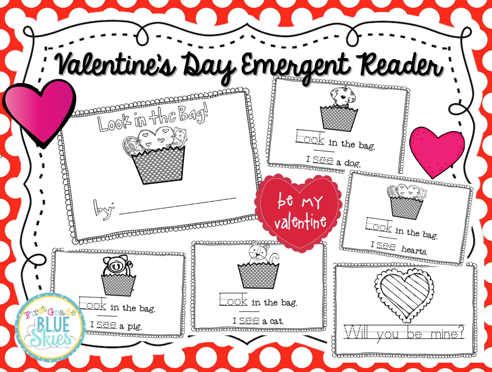 Freebielicious: Valentine's Day Emergent Reader {FREEBIE}