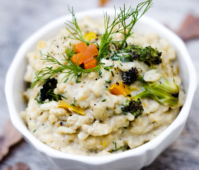 No Face Plate: Creamy Fall Vegetable Risotto