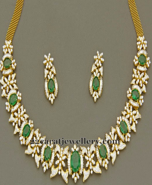 Sparkling Radiant Diamond Sets - Jewellery Designs