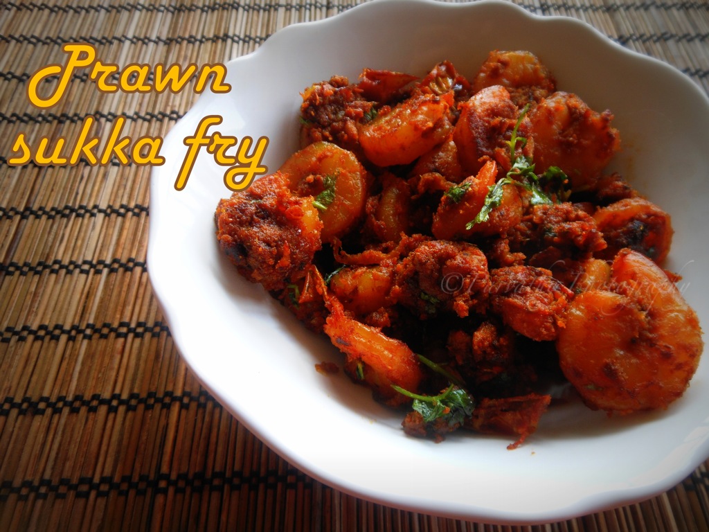 Paru's Kitchen: Prawn sukka fry – Shrimp sukka fry