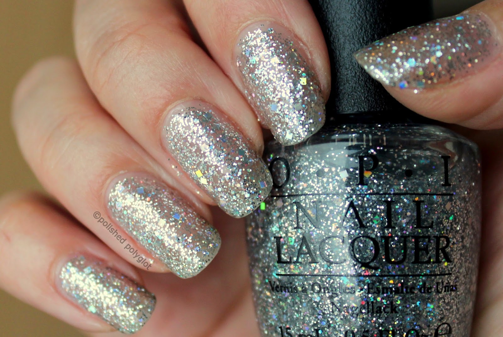 Silver Glitter Nail Polish Opi