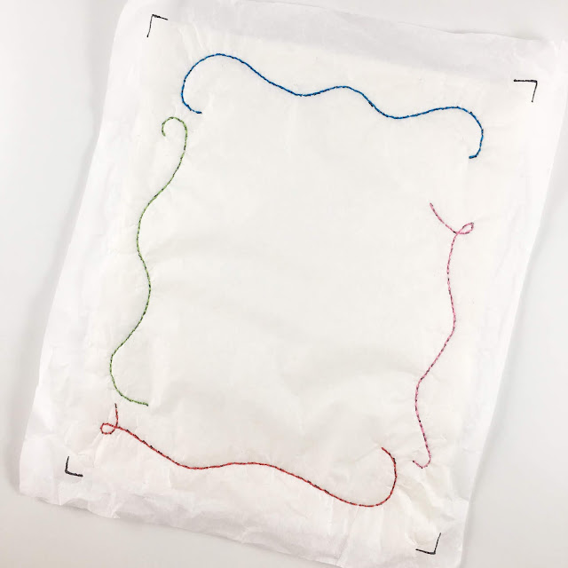 Tutorial: Embroidering with Tissue Paper Templates