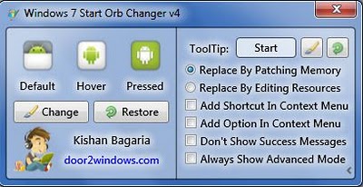 Windows 7 Start Orb Changer v4.0 - Voleak