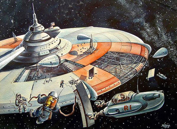 Retrofuturism - Design and Art : Space