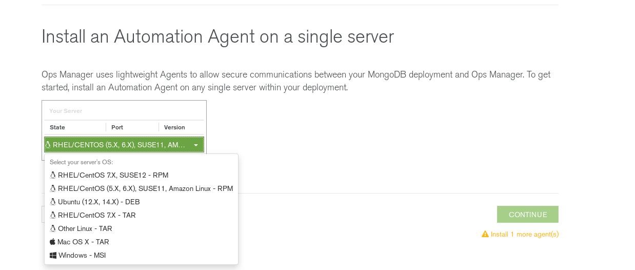 MongoDB: Opsmanager setup with MongoDB from scratch with CentOS 6.5