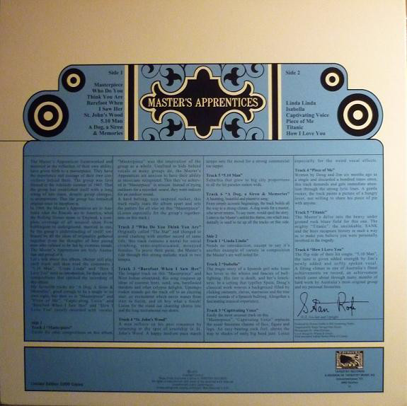 johnkatsmc5: Masters Apprentices “The Master’s Apprentices” 1967 first ...