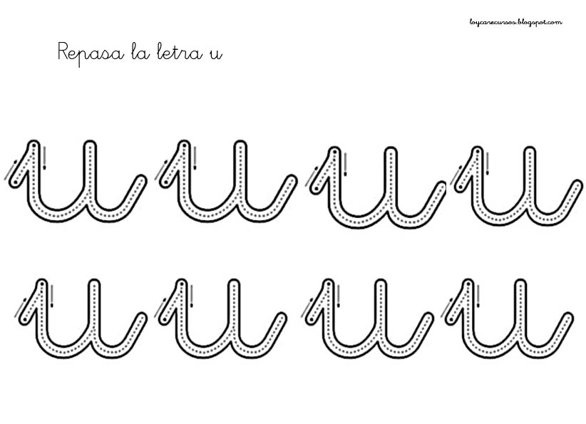 RECURSOS DE EDUCACIÓN INFANTIL: FICHAS : LA VOCAL U