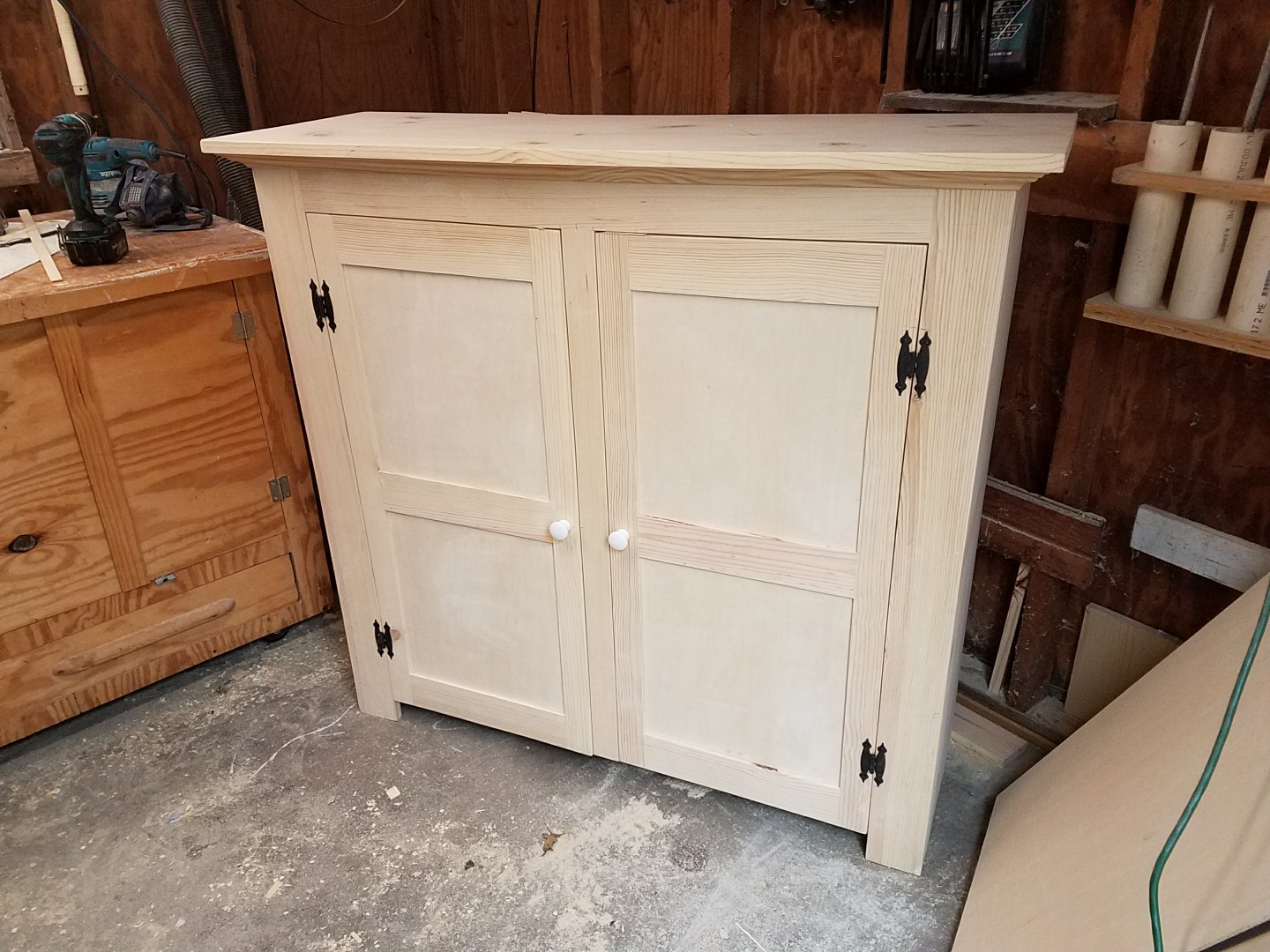 Bumpa's Wood Creations: Pie Safe Storage Cabinet