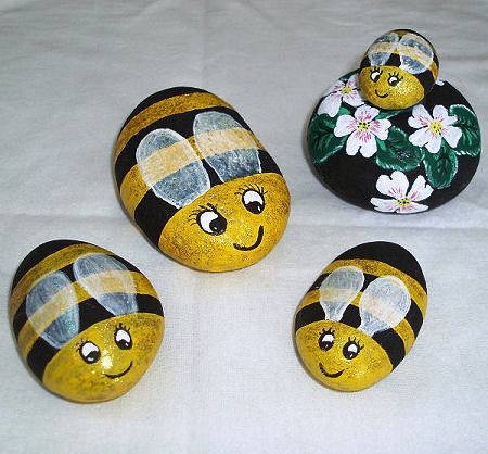 painted pebbles design ideas ~ art craft projects