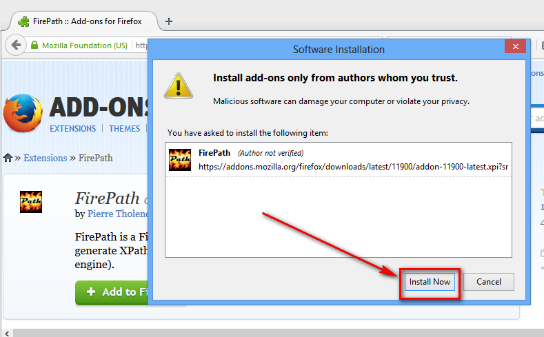 Selenium Easy to Learn: 12. Install Firepath Addon for Firefox