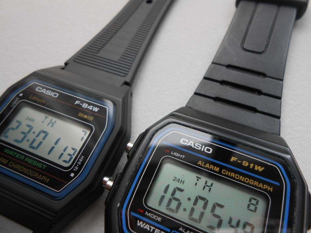 Zona Casio: Comparativa: Casio F-91W VS Casio F-84W
