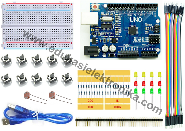 Arduino Uno R3 Starter Kit Learning V1 Paket Belajar Arduino For Beginner Edukasi
