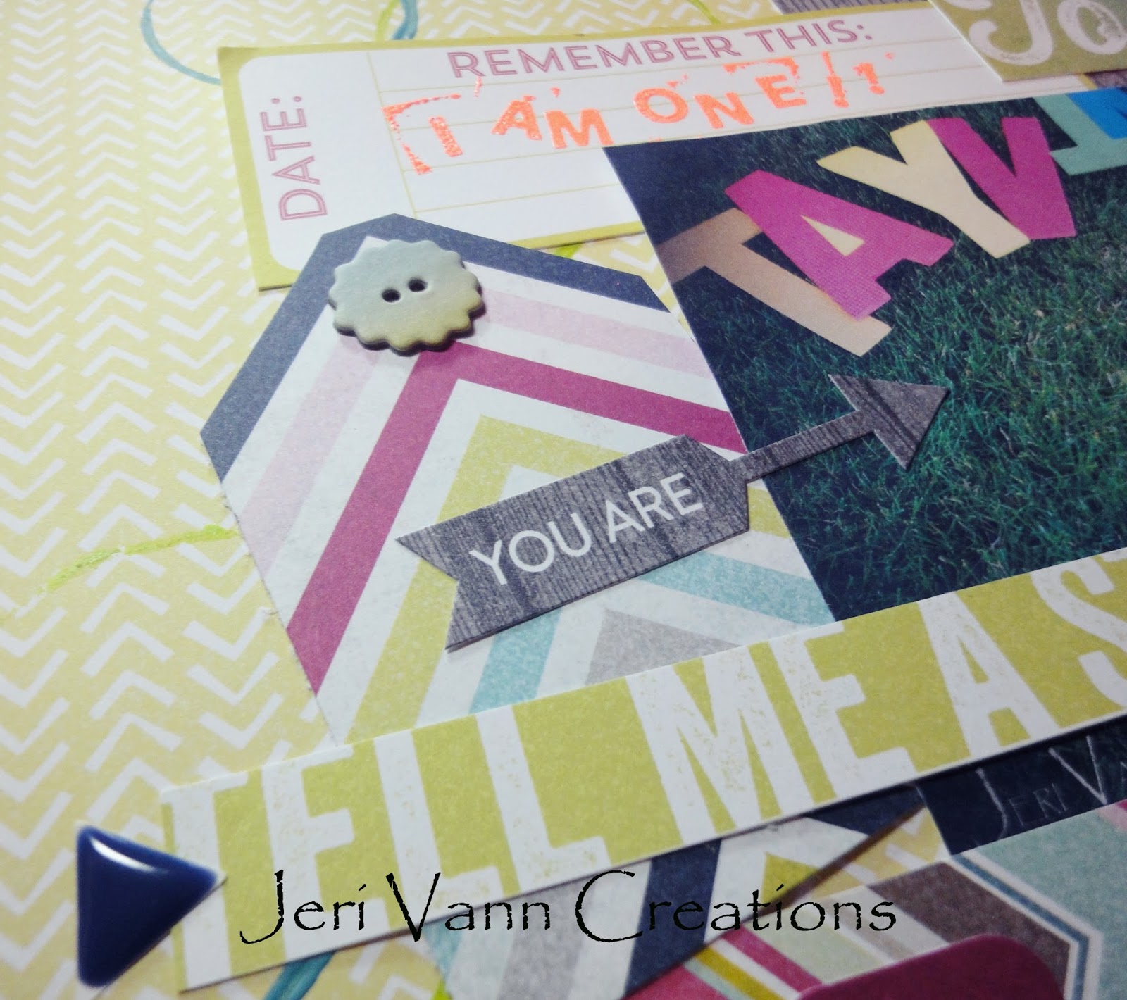 FotoBella: I Am One! Cut & Paste Layout