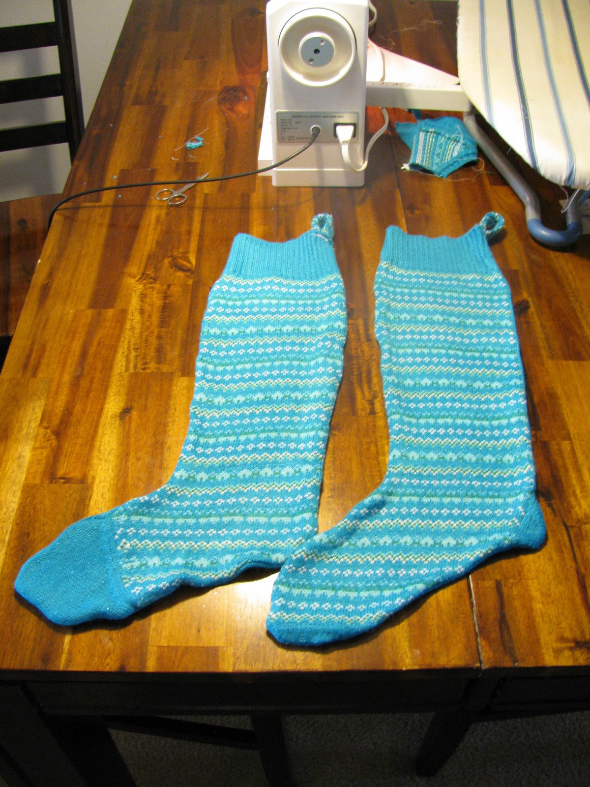 How to Make a Homemade Christmas Stockings from a Sweater