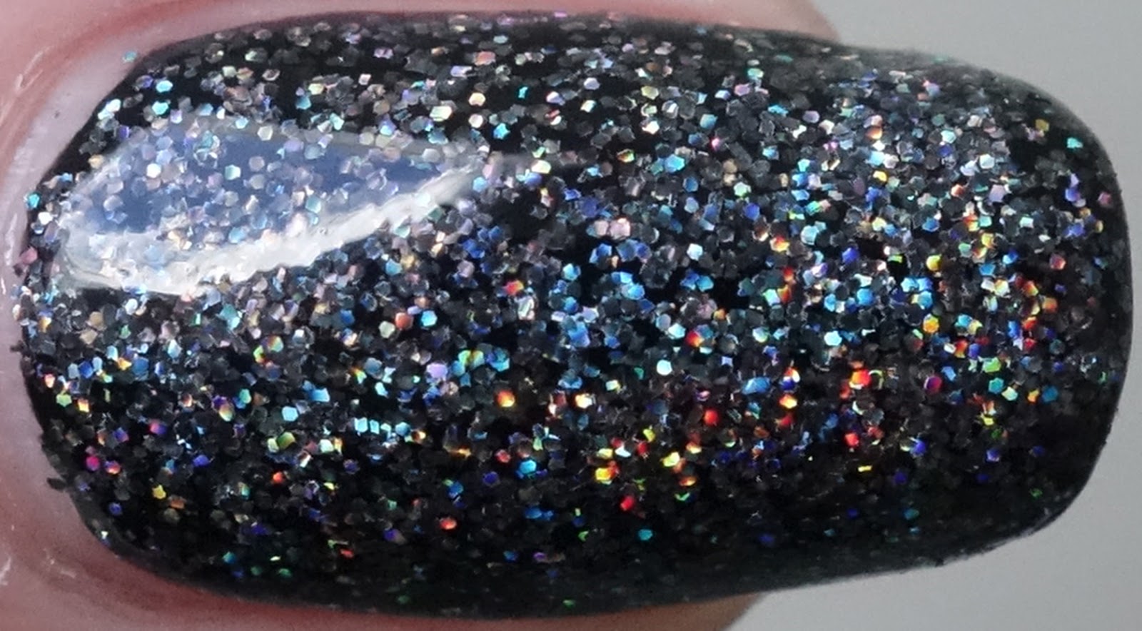 Lacquer Slacker Liz: FUN Lacquer Black Holo Witch over Cirque Memento Mori