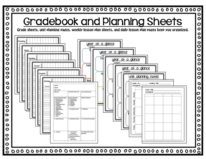 Teacher Organization with a Yearly Teacher Binder - Appletastic Learning