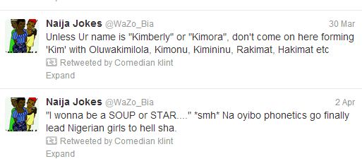 Welcome to NikkyNaz Blog : JUST FOR LAUGHS- NAIJA JOKES FUNNY TWEETS