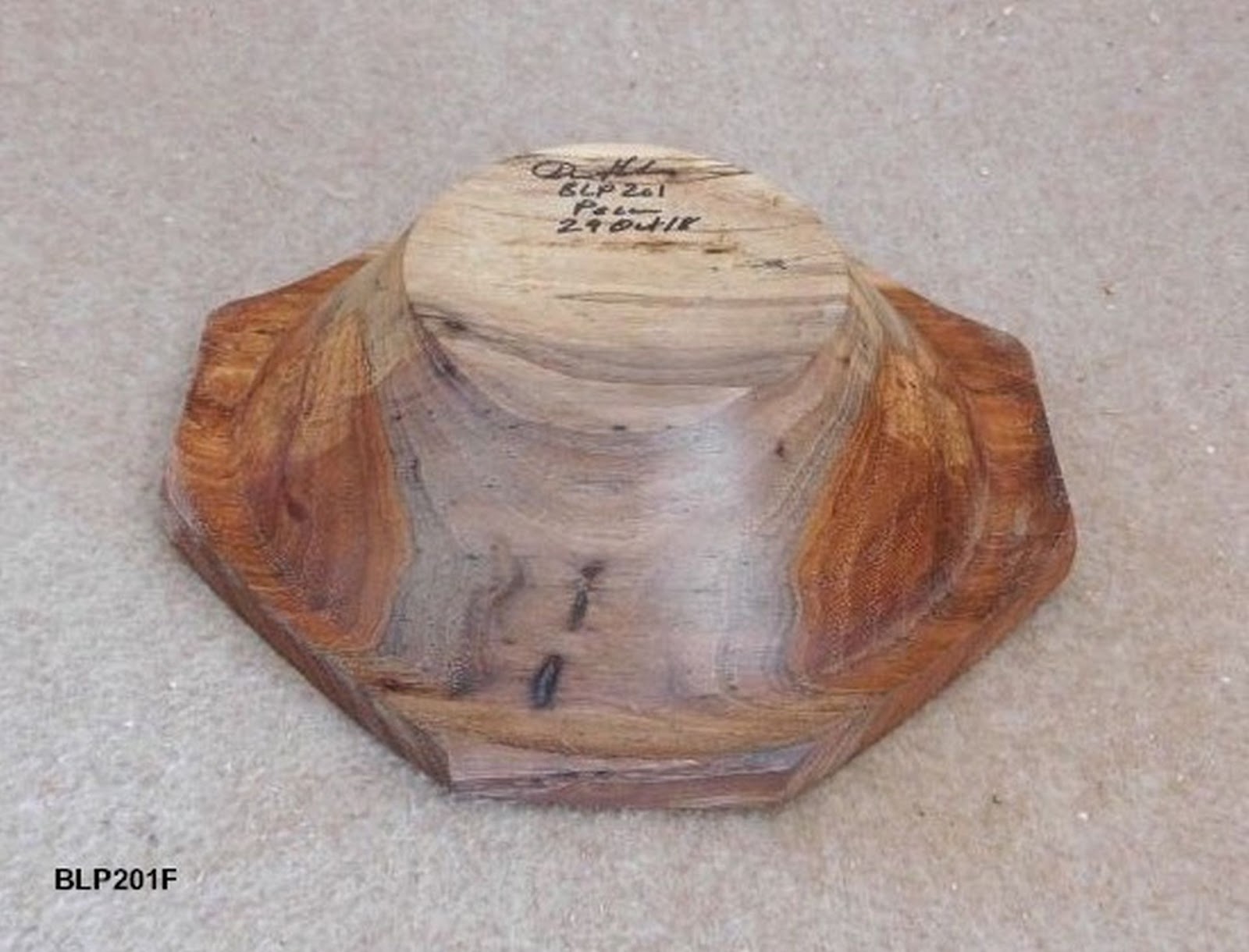 Dave Hoskins: Spalted 8 Sided Pecan Wood Bowl