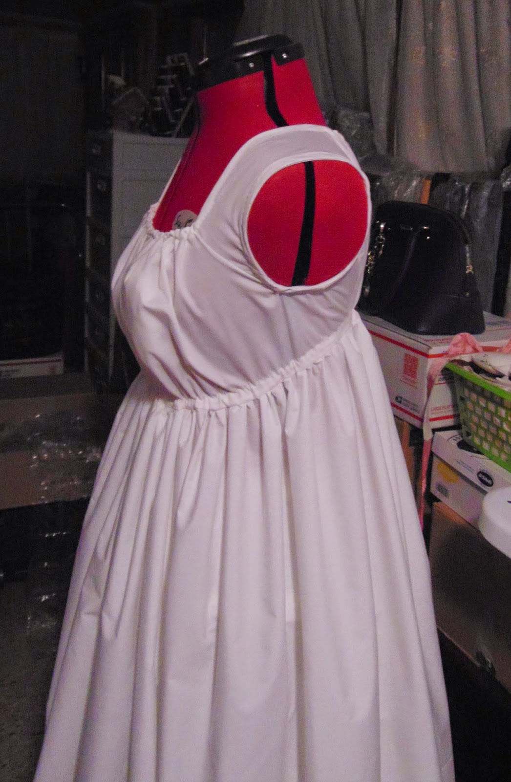 The Antique Sewist: 1795 Open Robe & Gown - Construction pt.I