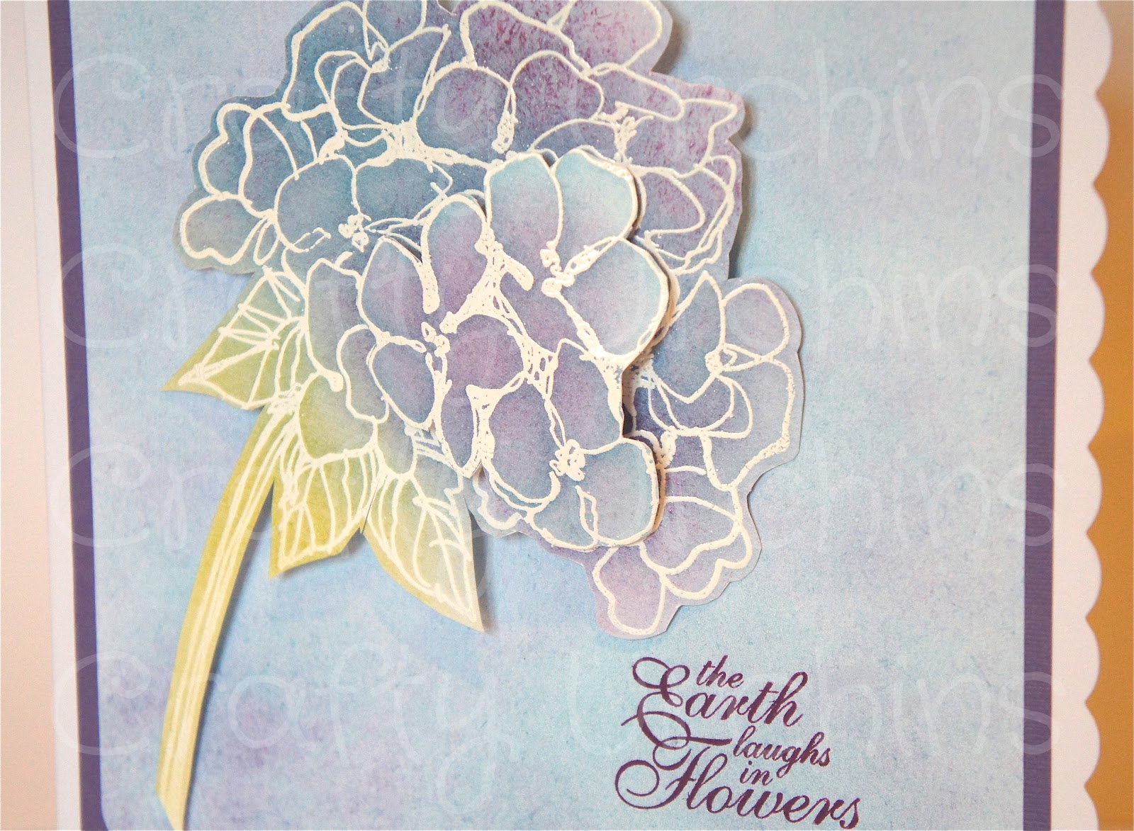 Crafty Urchins: Jumbo Stampendous Hydrangea Stamp