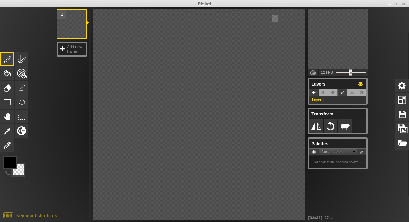 Simple sprites editor