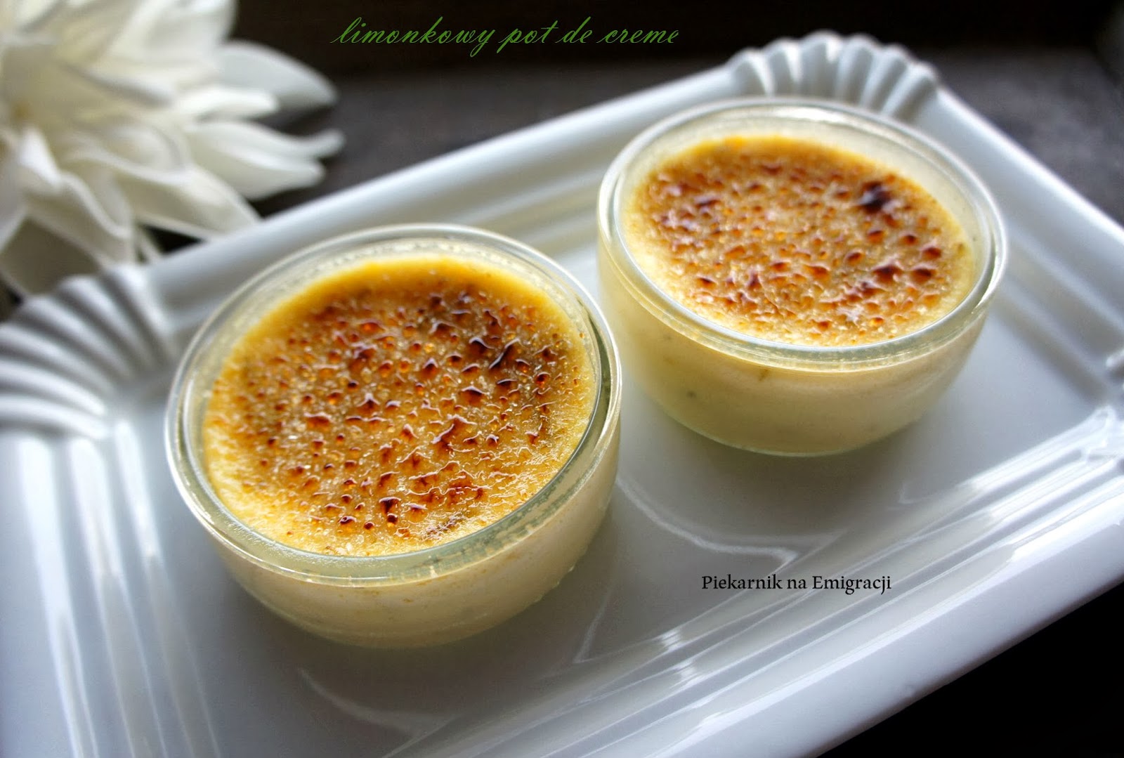 Piekarnik na Emigracji: Limonkowy pot de creme