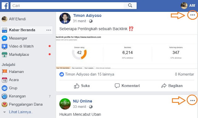 Cara Mudah Melaporkan Status di Facebook yang Tidak Pantas dan ...