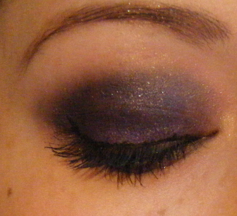 Paillettes & co.: Smoky violet avec Purple Haze