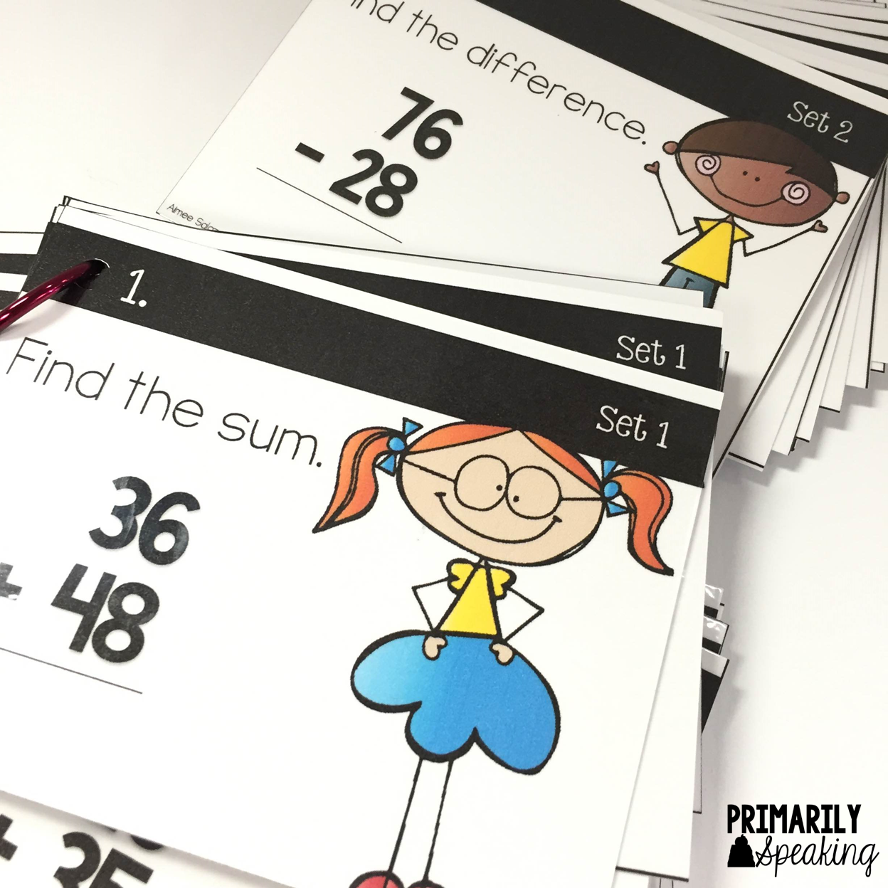 Toys & Games 3-Digit Subtraction with Regrouping Task Cards Learning ...