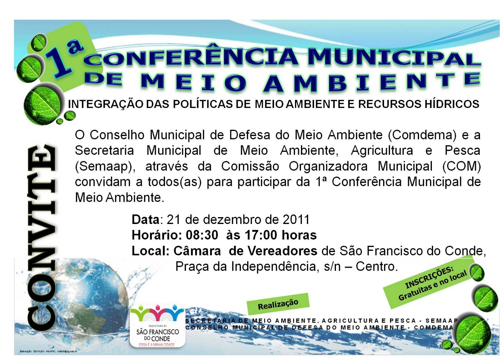 1ª Conferência Municipal De Meio Ambiente De São Francisco Do Conde