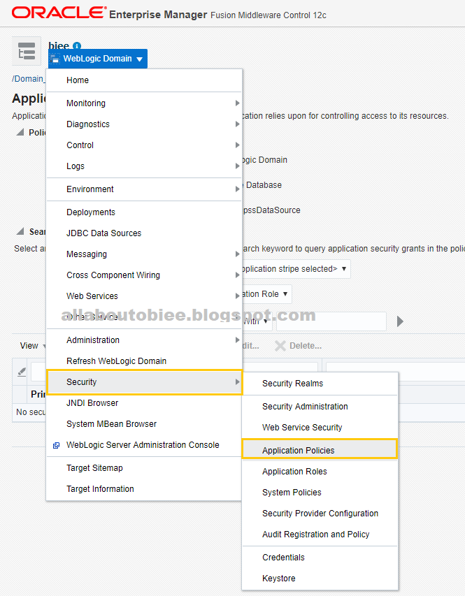 Oracle Business Intelligence: Creating Impersonated User in OBIEE 12c
