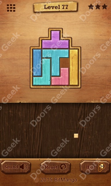 Wood Block Relax Level 77 Solution ~ Doors Geek