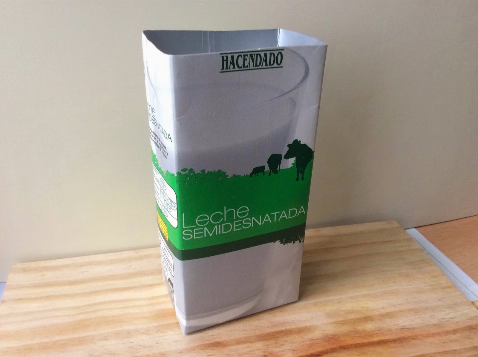 Me gusta reciclar: Un brick de leche | La Taza de Loza