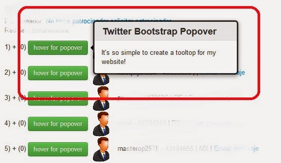 simple para bootstrap popover | Sergio Alvarez (Web Developer)