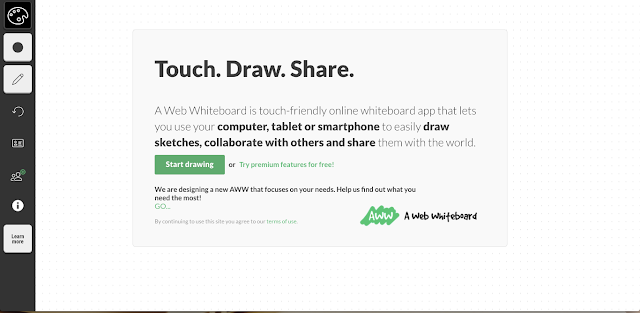 Awwapp 觸控靈敏線上共用白板，免註冊電腦平板手機立即可用